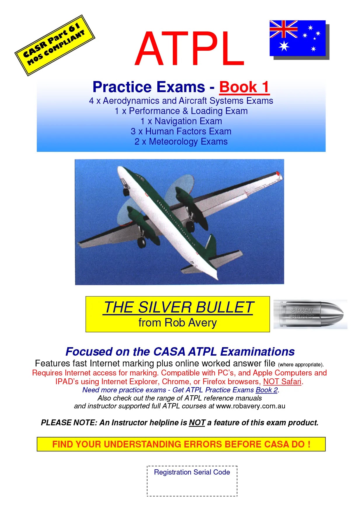 ATPL Practice Exams Book 1 from Rob Avery for the CASA Exams